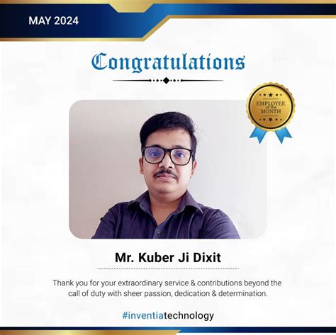 Inventia Technology Consultants Pvt Ltd On Linkedin Inventiatechnology Bestemployee