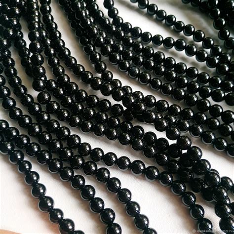 Черный Агат Природный 6мм (арт 280) купить в интернет-магазине Ярмарка ...