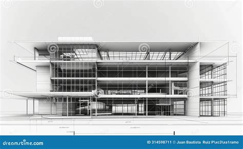 Architectural Rendering Of A Contemporary Apartment Building With Balconies And Trees In A