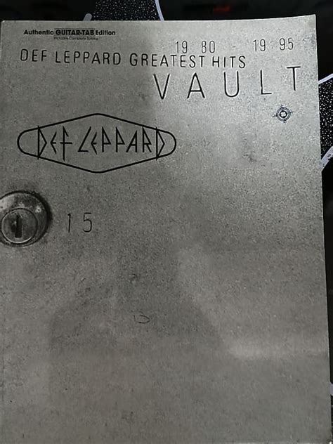Def Leppard Vault Guitar Tab Tablature Book Reverb