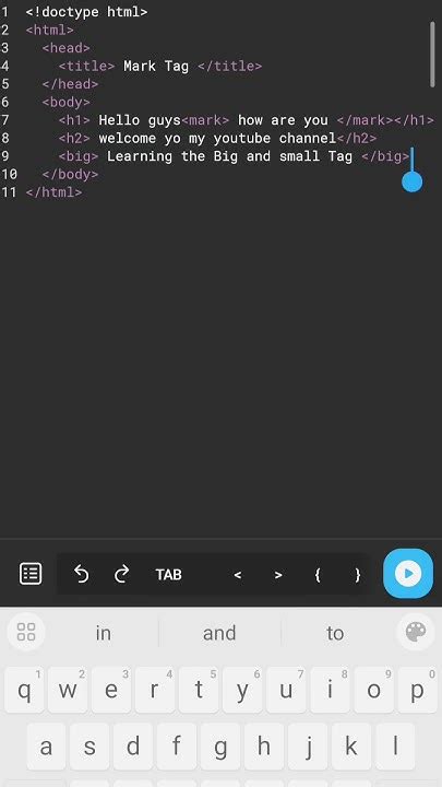 big and small tag in html shorts video in html coding viral shorts