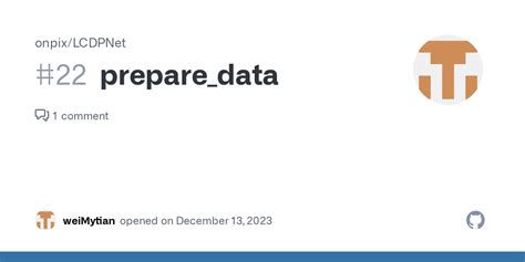 prepare data · issue 22 · onpix lcdpnet · github