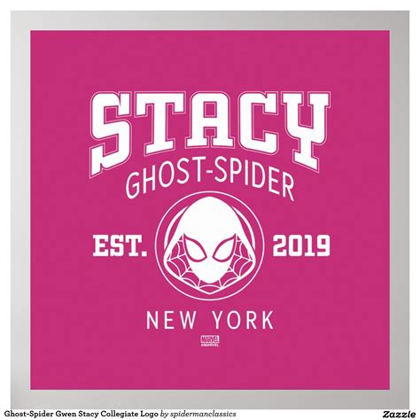 Ghost Spider Gwen Stacy Collegiate Logo Spider Gwen Logo Spider