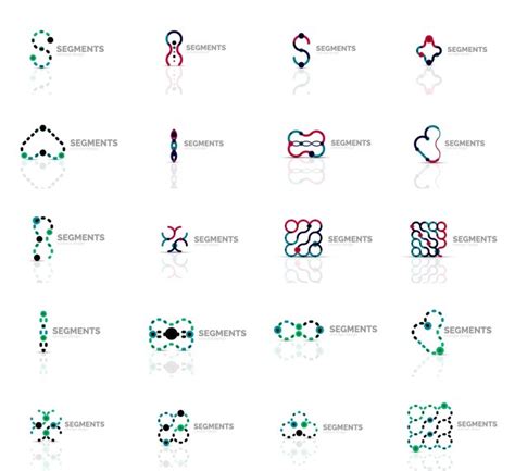Premium Vector Set Of Linear Abstract Logos Swirl Circle Infinity Loop And Other Concepts