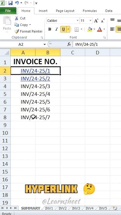 Insert Hyperlink In Excel Excel Exceltech Excellife Exceltricks Youtube