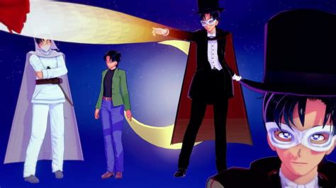An Animated Image Of Three People Dressed In Costumes And Hats One