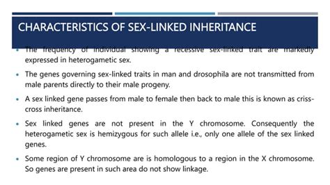 Sex Determination And Linkagepptx Genetics Science