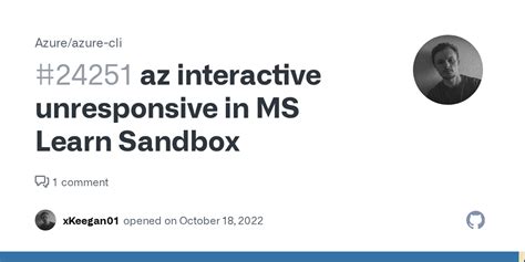 Az Interactive Unresponsive In Ms Learn Sandbox Issue Azure Azure Cli Github