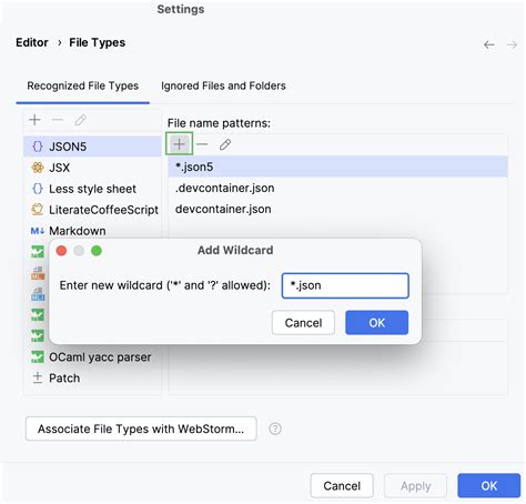 Json Webstorm Documentation
