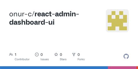 Github Onur C React Admin Dashboard Ui