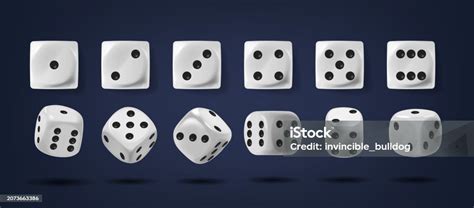 주사위 큐브 세트 1에서 6까지의 숫자를 나타내는 각 면에 점이 있는 작은 6면 개체 벡터 일러스트 레이 션 6 7 살에 대한 스톡 벡터 아트 및 기타 이미지 Istock