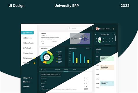 University Erp Ui Design Behance