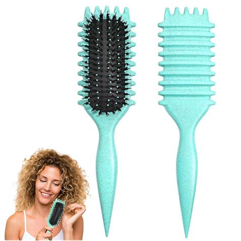 Curl Defining Brush For Curly Hair Curly Hair Brush Boar Bristle Hair Brush Dry N Wet Hair
