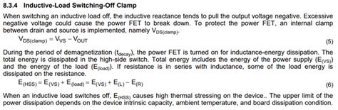 Tps4h160 Q1 Inductive Load Switching Off Clamp And Protection For Loss Of Power Supply Power