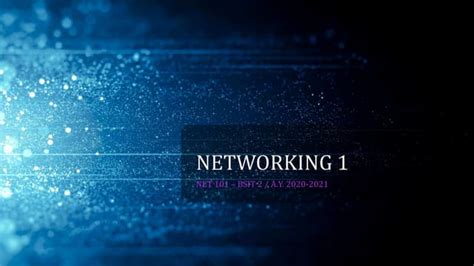 Lesson 11 Networking Basics Pptx