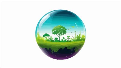 Premium Vector Earth Sphere Nature Concept