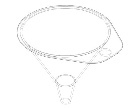Plastic Round Shaped Utility Funnel 3d Printing Model Threeding