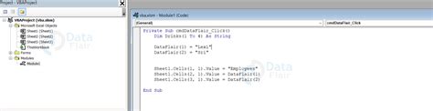 vba in excel how to create visual basic for applications dataflair