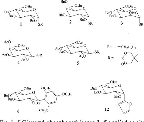 Figure 1 From Synthesis Of C‐glycosides From S‐glycosyl Phosphorothioates Semantic Scholar