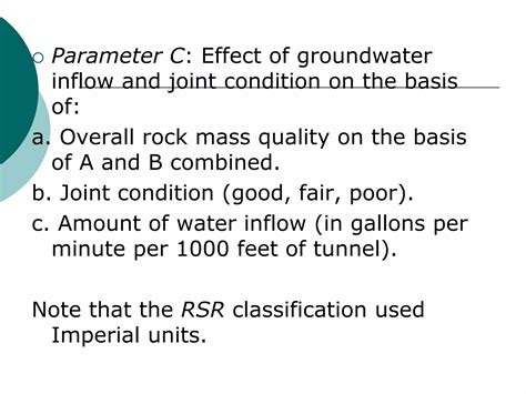 Unit 2 Rock Mass Classification Ppt