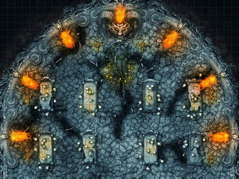 The Crypts Boss Battle Map Dnd Battle Map D D Battlemap Dungeons