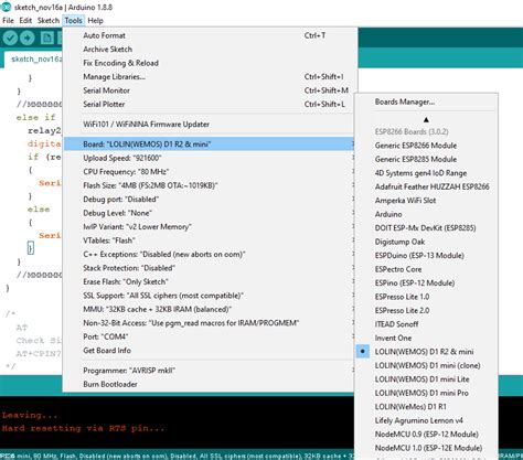 Arduino Ide Wemos D Mini Keeps Resetting While Using SIM L Arduino Stack Exchange