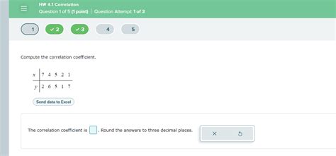 solved compute the correlation coefficient