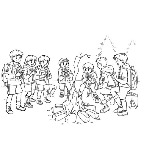 Best Scout Coloring Pages Free Printable Pdf