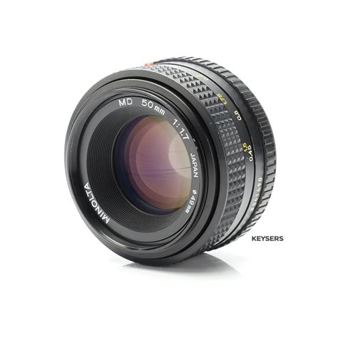 Used Minolta 50mm F1 7 Md Lens Minolta Md Mc Mount Keysers