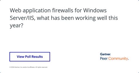 Web Application Firewalls For Windows Serveriis What Has Been Working