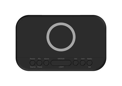 Fansbe In Home Hotel Wake Up Rgb Light W Wireless Charger Alarm Clock With Bluetooth