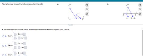 Solved Find A Formula For Each Function Graphed On The