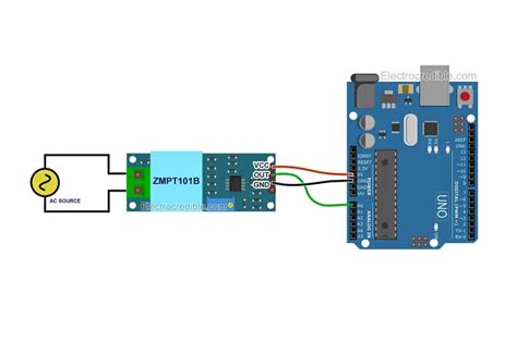 Interface ZMPT101B AC Voltage Sensor With Arduino