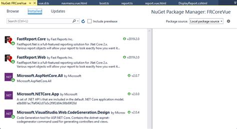 如何在vuejs应用程序中使用fastrerportcore实现web报表的显示 Fastreport控件中文网