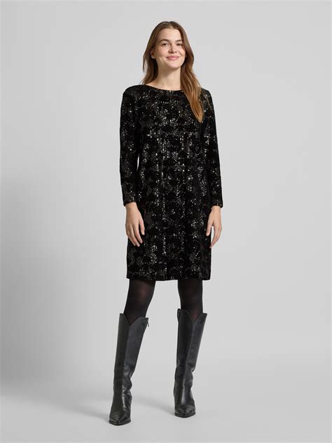 Kaffe Knielange Jurk Met Pailletten Model Gritt In Zwart Online Kopen Pandc