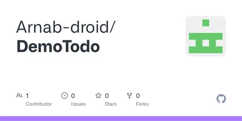 Github Arnab Droiddemotodo