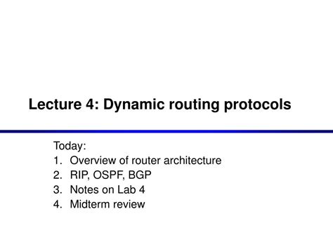 Ppt Lecture 4 Dynamic Routing Protocols Powerpoint Presentation Free Download Id5386100