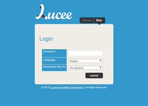 Lucee Admin · Lucee