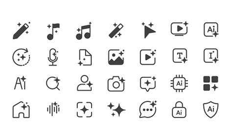 Ai 생성 사용자 인터페이스 집합입니다 인공 지능 기호입니다 Ai는 아이디어를 생성하기 위해 명령 프롬프트로 들어갑니다 Ai