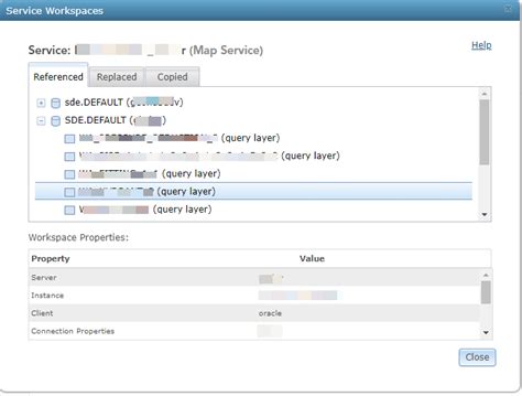 Issue On Listing Service Service Workspaces Inform Esri Community