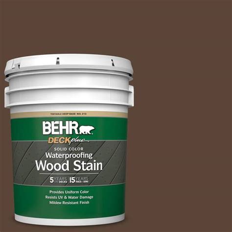 Behr Deckplus 5 Gal N150 7 Chocolate Therapy Solid Color