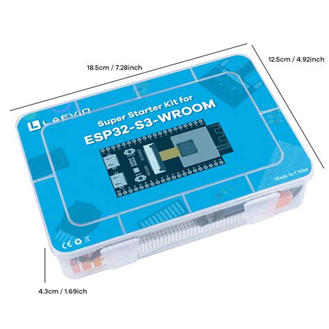 lafvin basic ultimate starter kit for esp32 s3 wroom compatible with arduino ide onboard