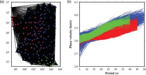 A The Distribution Of Path Coverage Of Surface Wave Dispersion Data Download Scientific