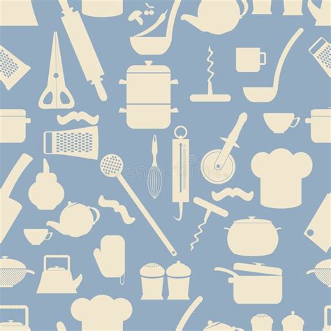 Cute Kitchen Pattern Stock Illustrations 33032 Cute Kitchen Pattern