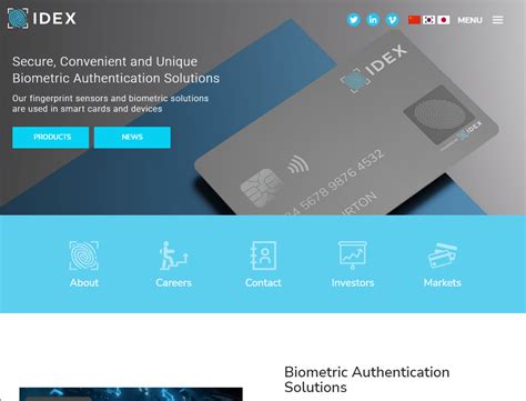 Idex Biometrics Secure Convenient And Unique Biometric Authentication Solutions