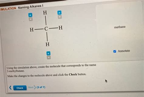 solved simulation naming alkanes h h— c— methane h annotate