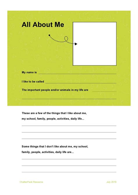 40 Printable All About Me Templates Free ᐅ Templatelab