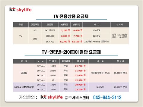 Kt스카이라이프충주 제천센터 동네가게