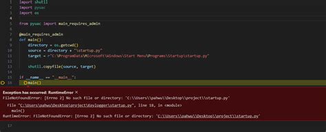 I Can T Get The App To Go To The Startup Folder Via Python Stack Overflow
