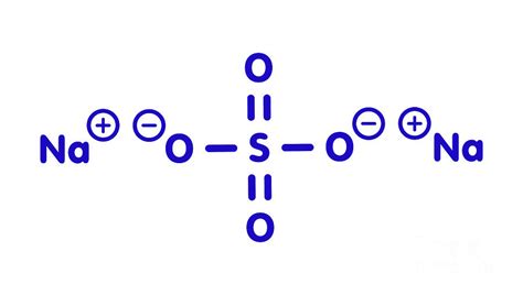 Sodium Sulfate Chemical Structure 1 Photograph By Science Photo